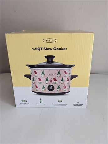 Great Finds Online Auctions - New Christmas Gnome Small Crock Pot Cooker