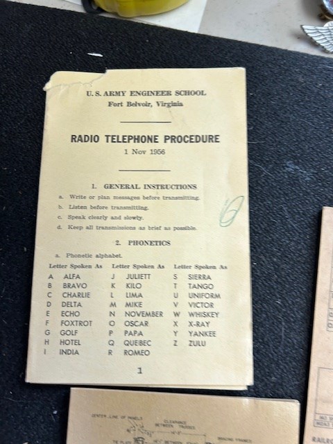 Great Finds Online Auctions - 1956 US Army Engineer School Training ...