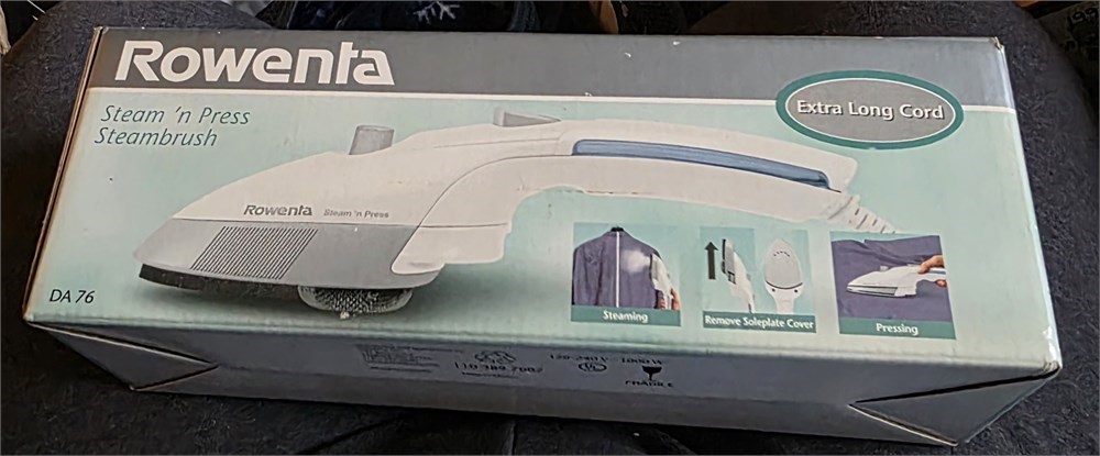 Great Finds Online Auctions - Rowenta Steam n' Press Steambrush