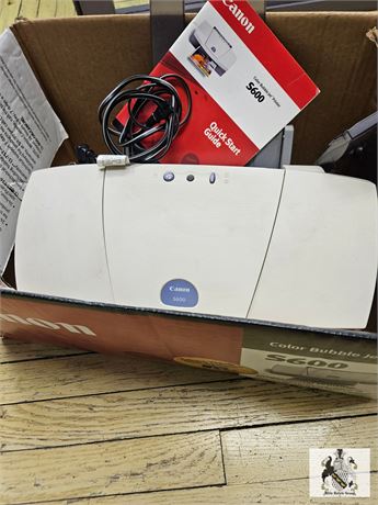 Great Finds Online Auctions - Vintage Canon S600 Color Ink Jet Printer ...