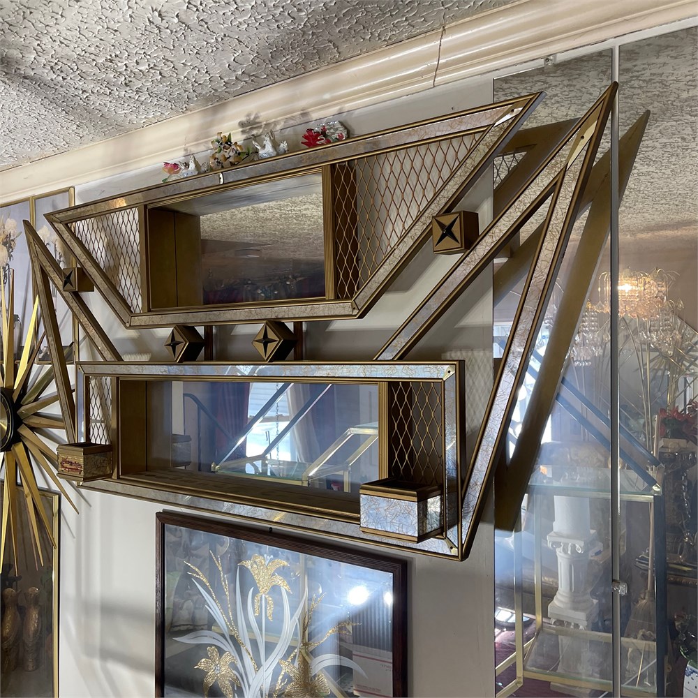 Great Finds Online Auctions - MCM Large Atomic Shadow Box Hanging Mirror