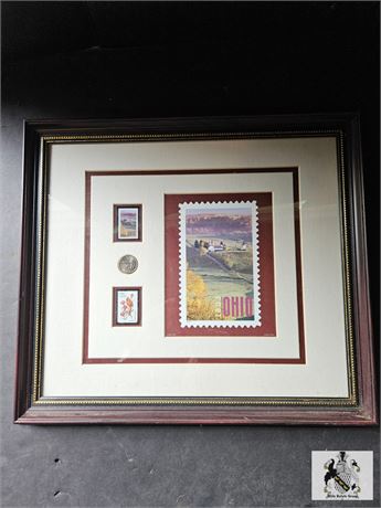 Great Finds Online Auctions - Custom Framed State of Ohio 2003 Quarter ...