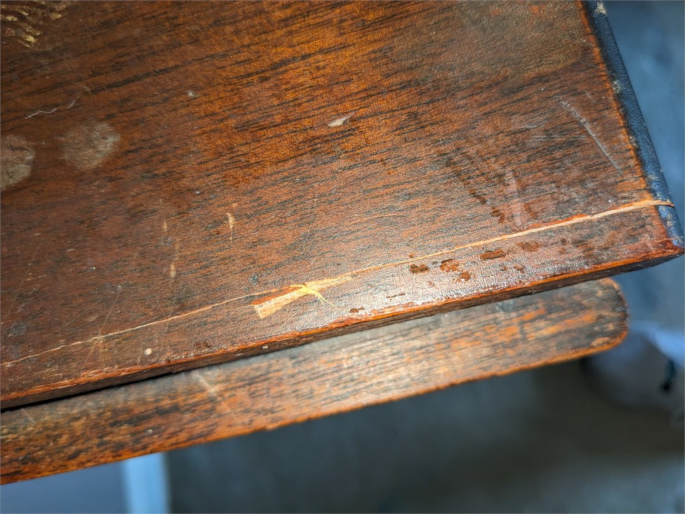 Great Finds Online Auctions - Antique Wood Drop Side Table