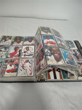 Great Finds Online Auctions - Kenny Lofton Binder Baseball Cards Over ...