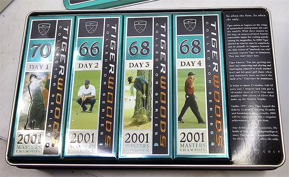 Great Finds Online Auctions - Tiger Woods Collection Golfballs