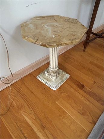 Great Finds Online Auctions - Vintage Octagonal Faux Marble Top ...