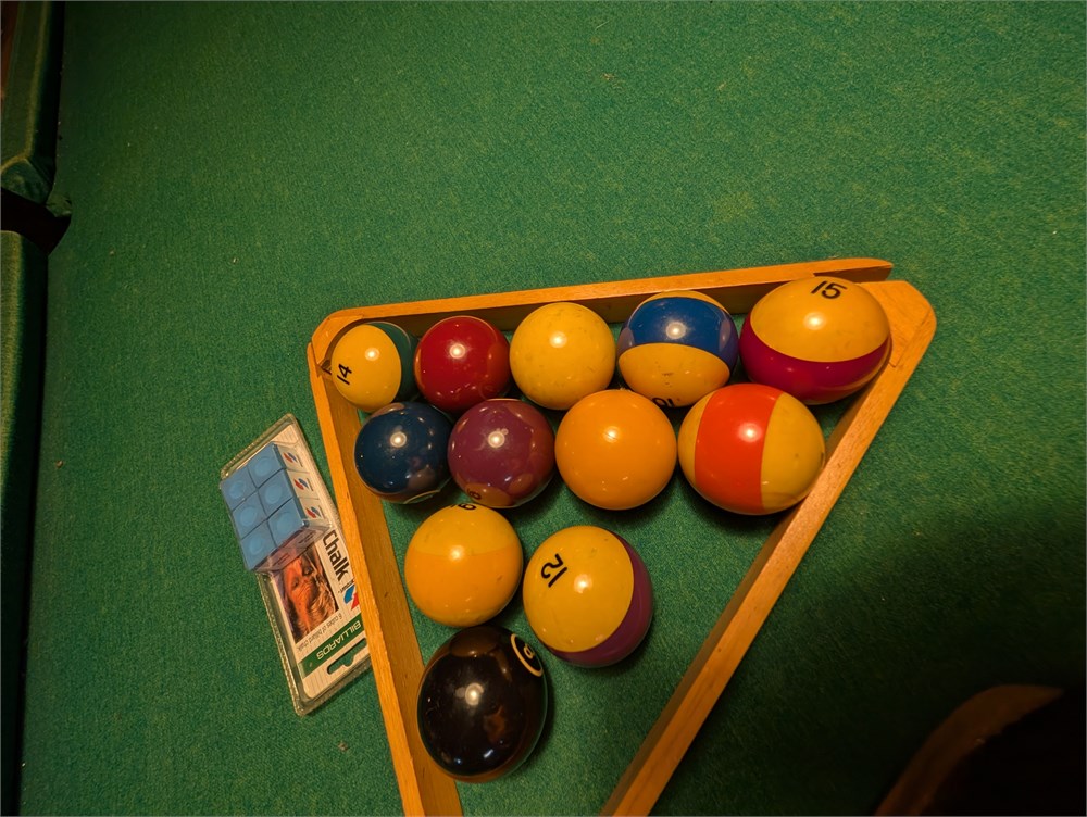 Great Finds Online Auctions - Mid-20th Century Fischer Pool Table