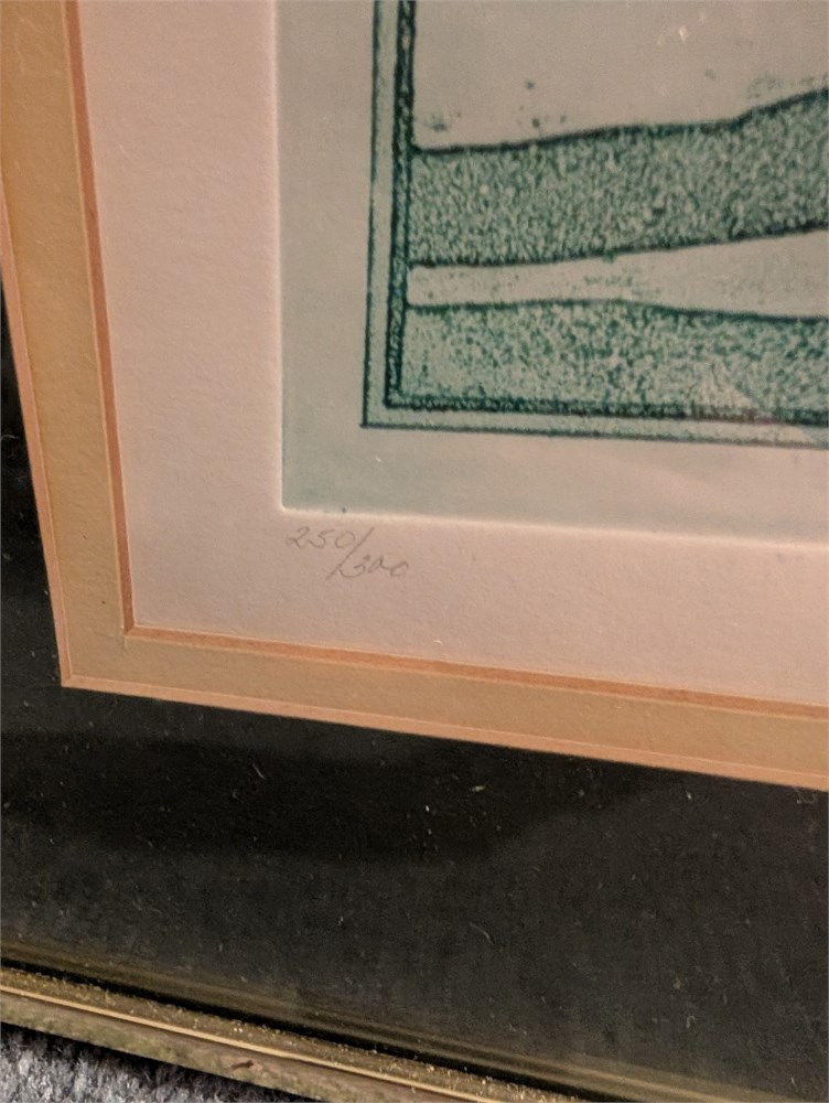 Great Finds Online Auctions - Vintage Framed Jennifer Berringer Pencil ...
