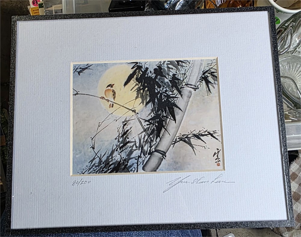Great Finds Online Auctions - Framed Limited Edition Chinese Painting ...