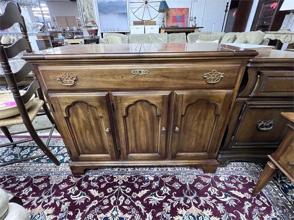 Great Finds Online Auctions - Solid Cherry Sideboard Server