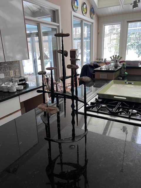 Great Finds Online Auctions - David Palombo Brutalist Iron & Stone ...