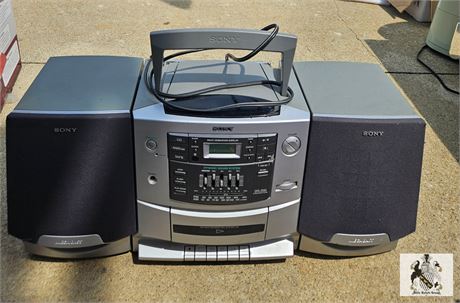 Great Finds Online Auctions - Deluxe SONY Model CFD-Z550 CD AM FM Radio ...
