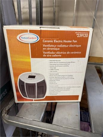 Great Finds Online Auctions - Feature Comforts Ceramic Electric Heater Fan