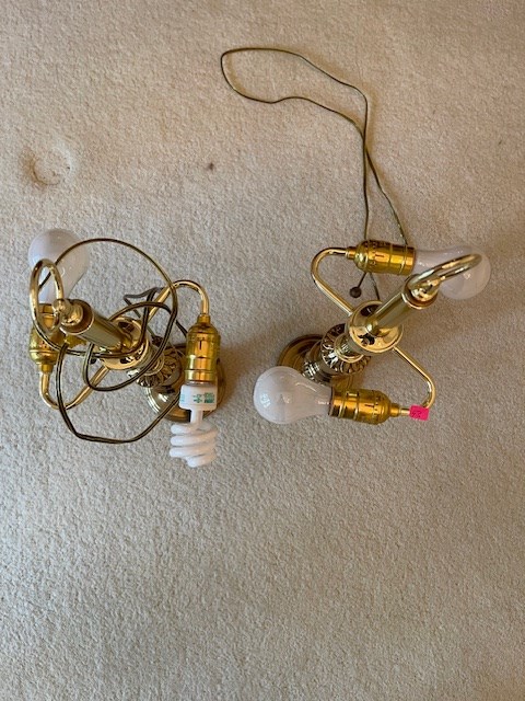 Great Finds Online Auctions - Brass Stiffel Double Socket Pull Chain ...