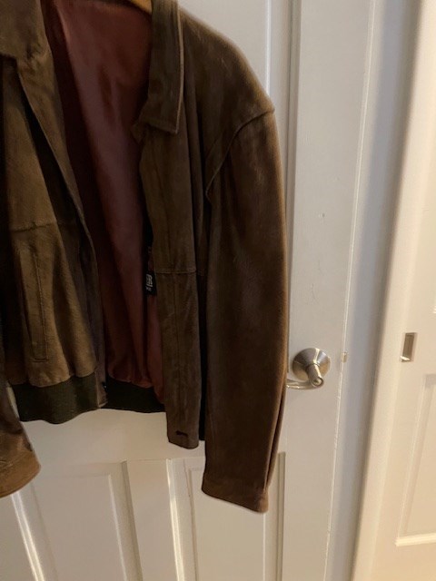Great Finds Online Auctions - Vintage Echts Leder Brown Leather Bomber ...