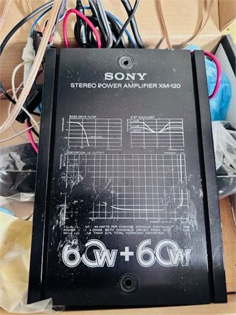 Great Finds Online Auctions - Sony XM-120 Stereo Power Amplifier Car ...