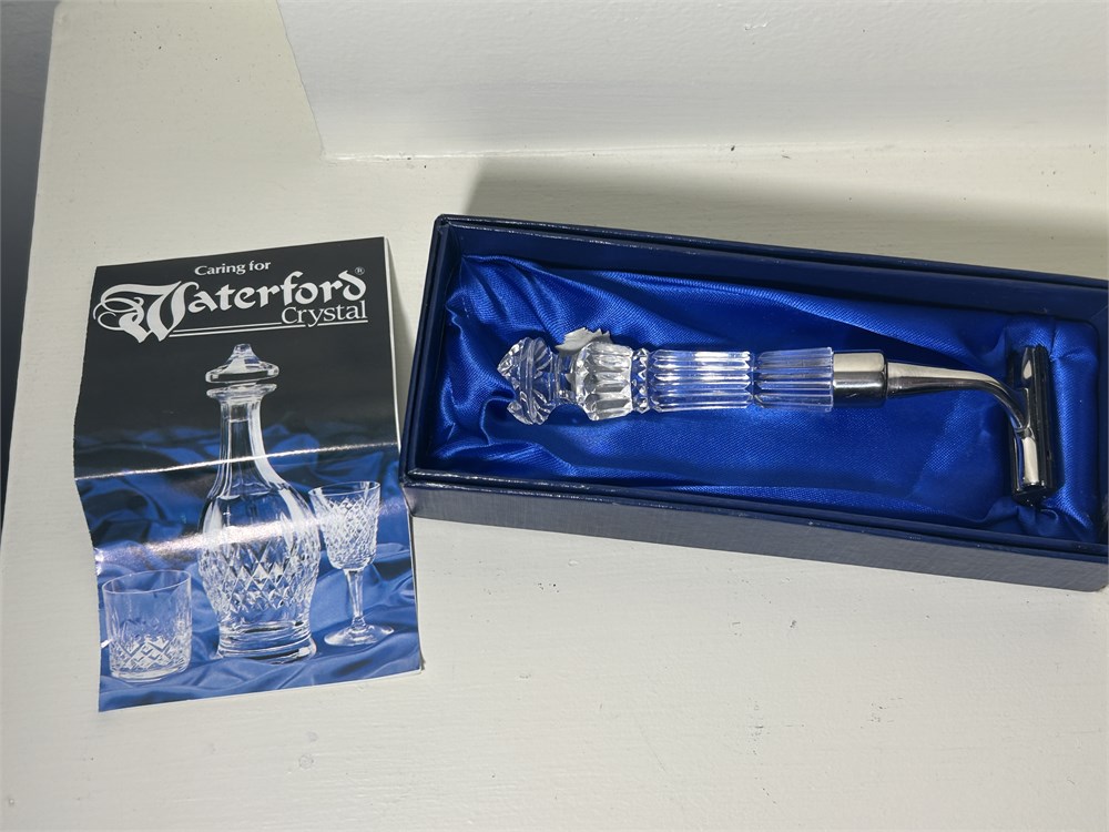 Great Finds Online Auctions - Vintage Waterford Crystal shaving razor