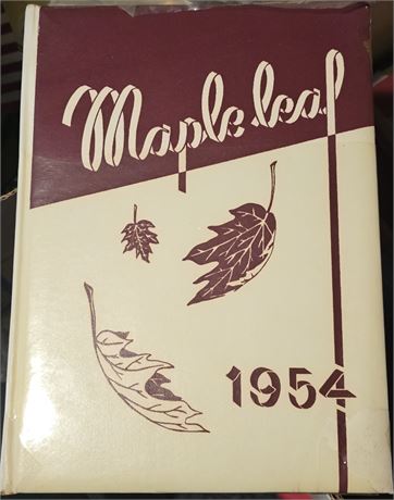 Great Finds Online Auctions - Maple Heights High School Maple Leaf 1954