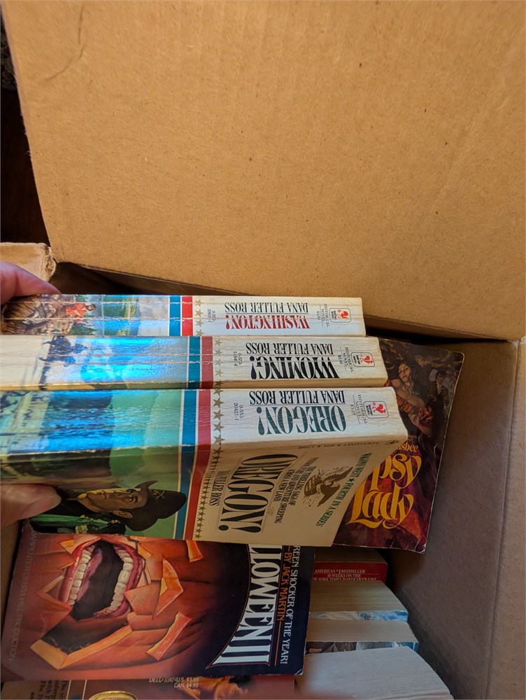 Great Finds Online Auctions - Box of paperback books