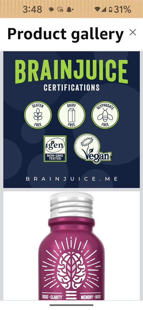 Great Finds Online Auctions - Brain Juice Immunity- 12 Bottles