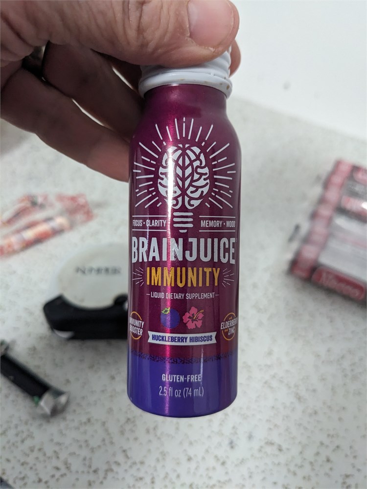 Great Finds Online Auctions - Brain Juice Immunity- 12 Bottles