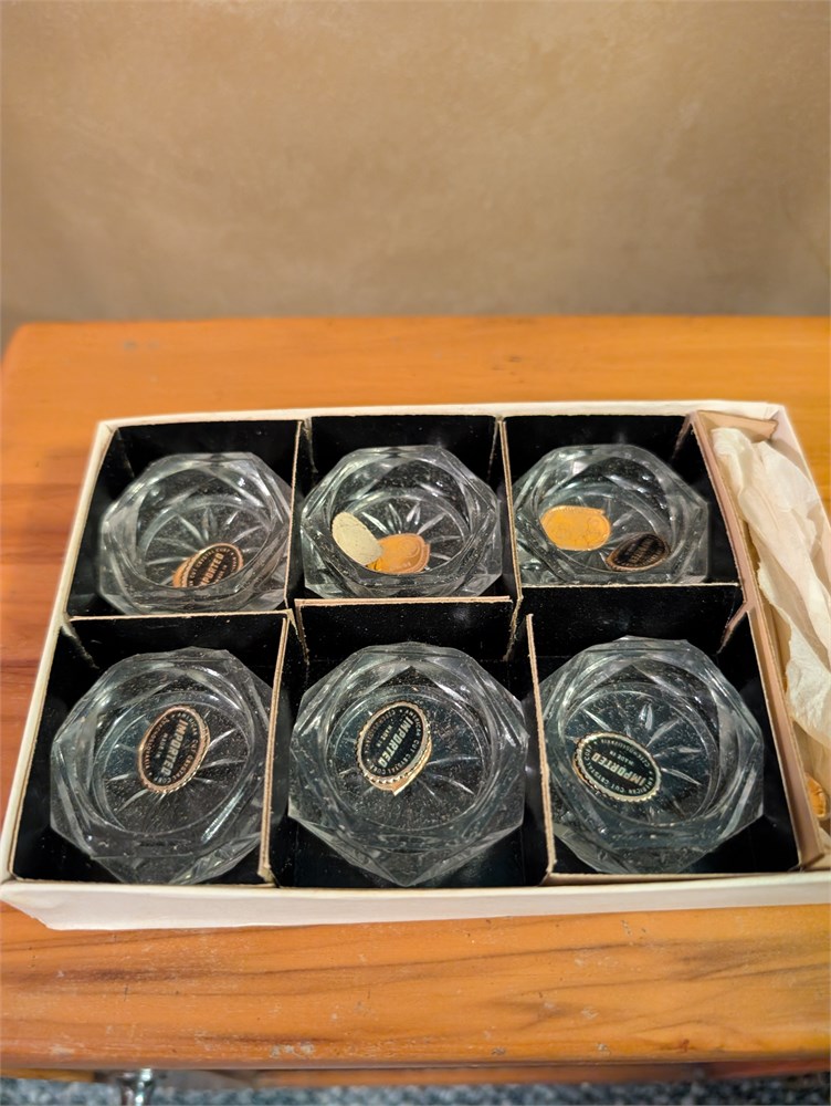 Great Finds Online Auctions - Bohemia Crystal salt cellars