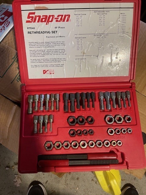 Great Finds Online Auctions - Snap-on RTD48 48piece Master Rethreading ...