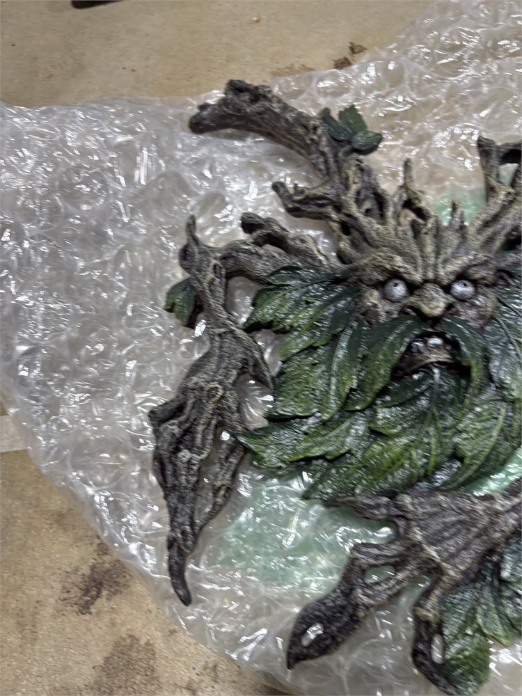 Great Finds Online Auctions - Large Branching Green Man Wall Sculpture ...