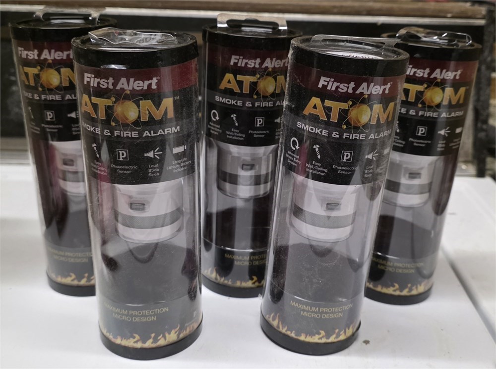 Great Finds Online Auctions - 5 Fire Alert Atom Smoke and Fire Arm