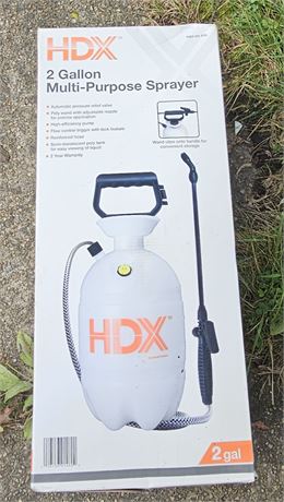 Great Finds Online Auctions - HDX 2 Gallon Multi Purpose Sprayer in Box