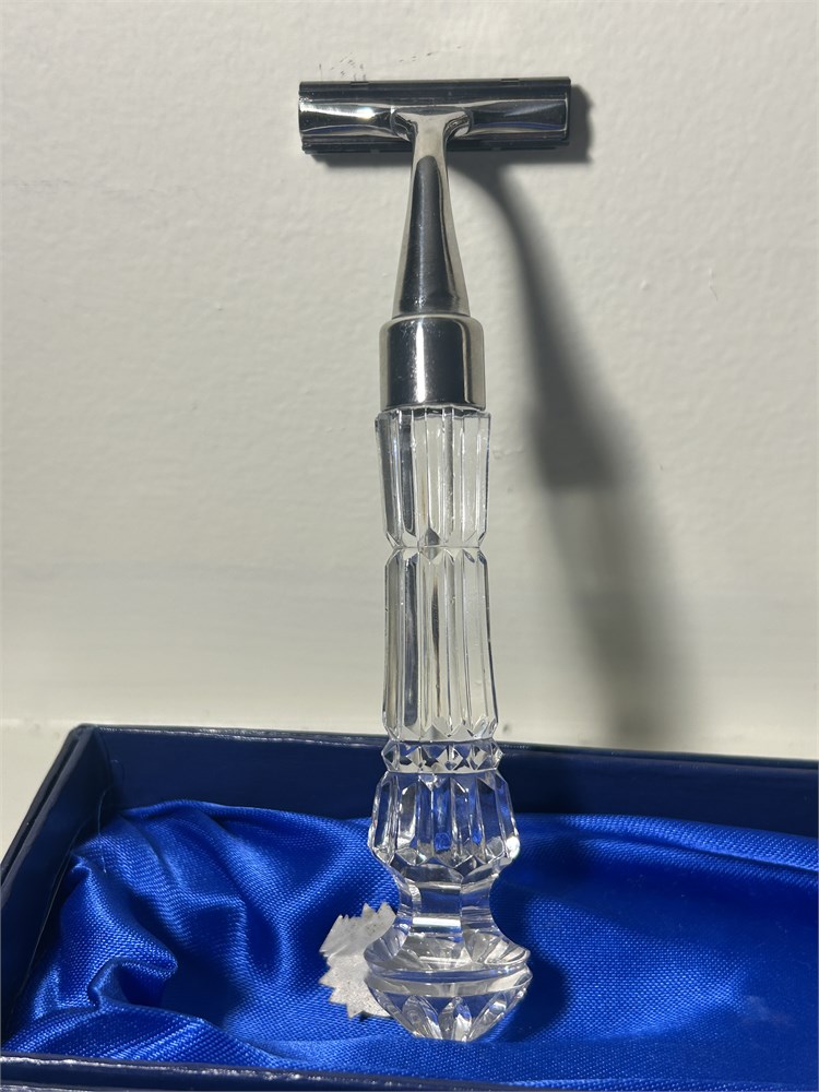 Great Finds Online Auctions - Vintage Waterford Crystal shaving razor