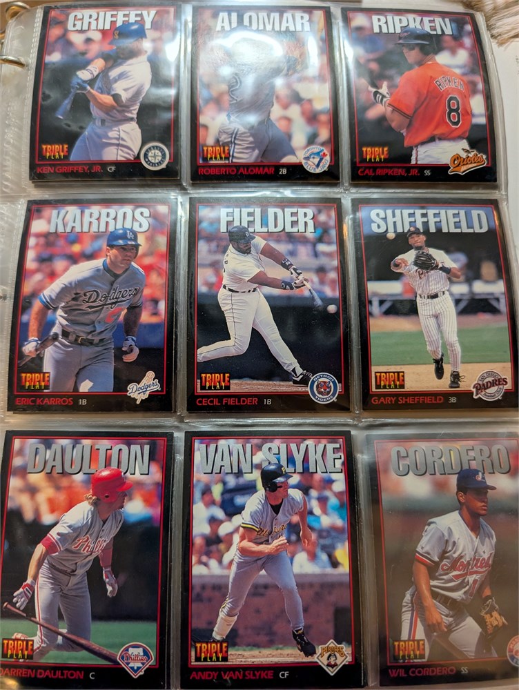 Great Finds Online Auctions - Collection of 1993 Donruss Triple Play ...