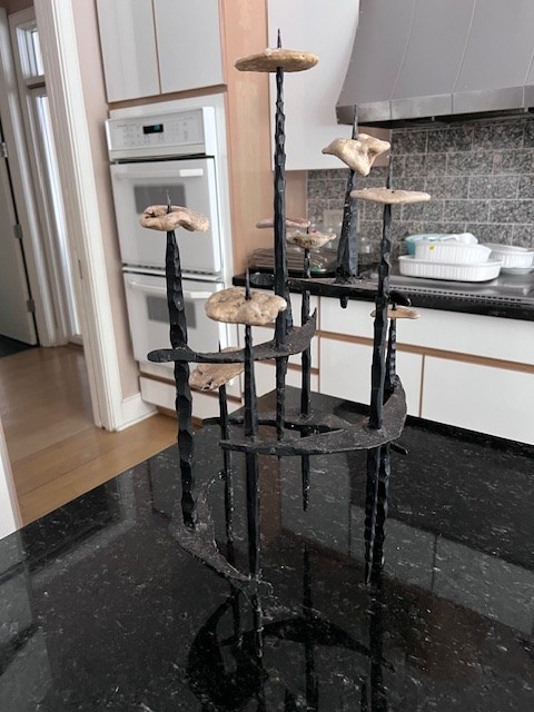 Great Finds Online Auctions - David Palombo Brutalist Iron & Stone ...
