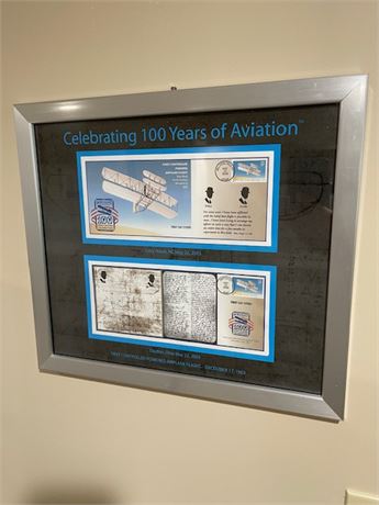 Great Finds Online Auctions - Framed ‘Celebrating 100 Years of Aviation ...