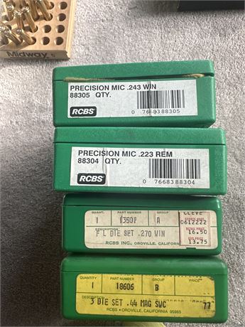 Great Finds Online Auctions - RCBS Precision Mic Grouping