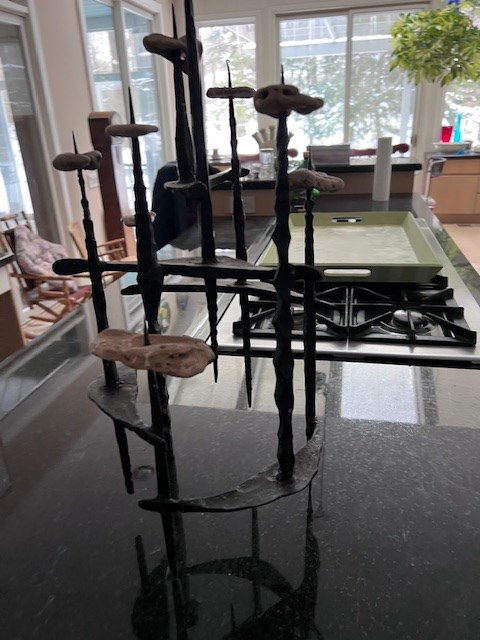 Great Finds Online Auctions - David Palombo Brutalist Iron & Stone ...