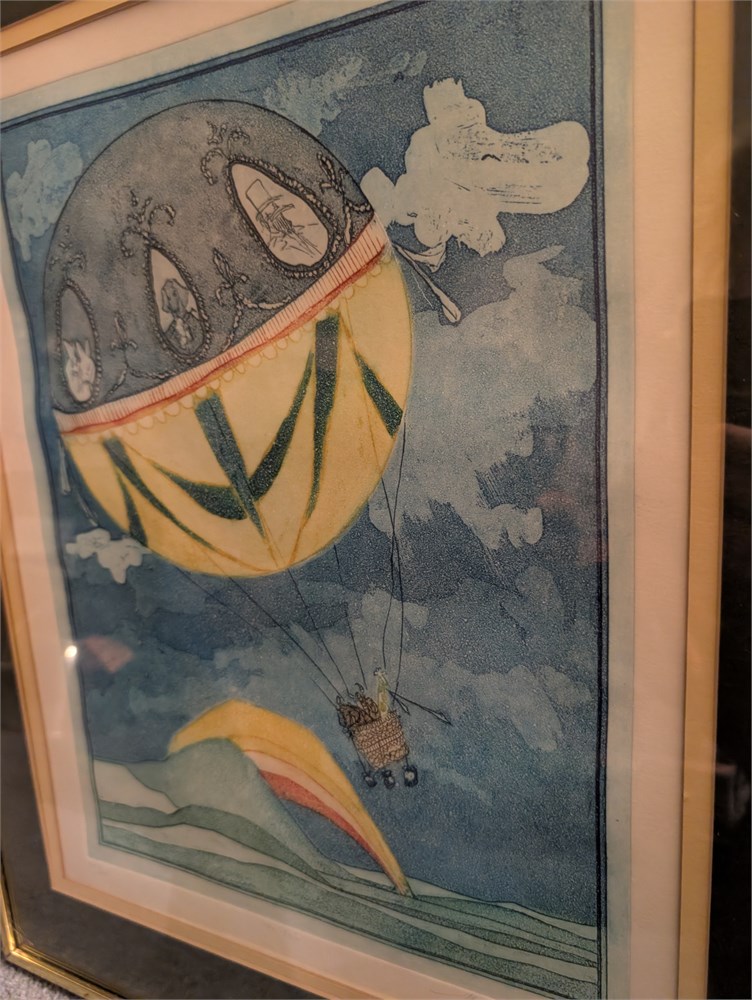 Great Finds Online Auctions - Vintage Framed Jennifer Berringer Pencil ...