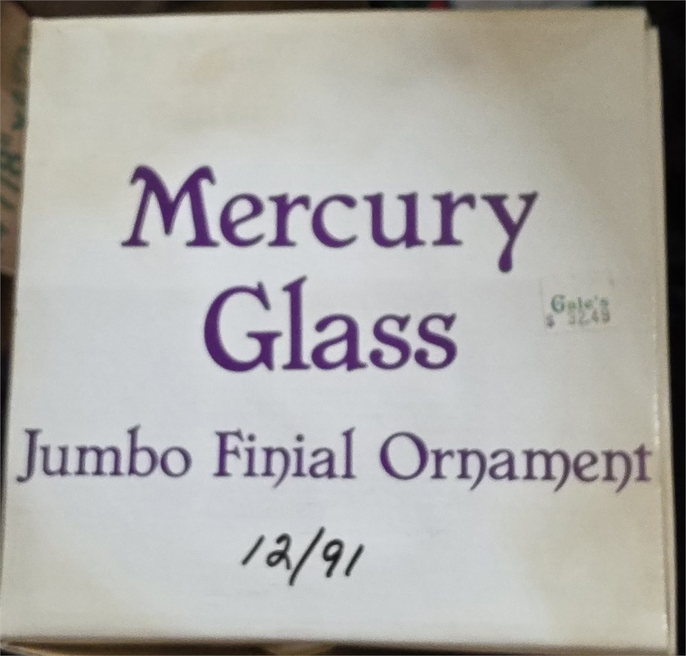 Great Finds Online Auctions - Dept. 56 Mercury Blown Glass Purple ...