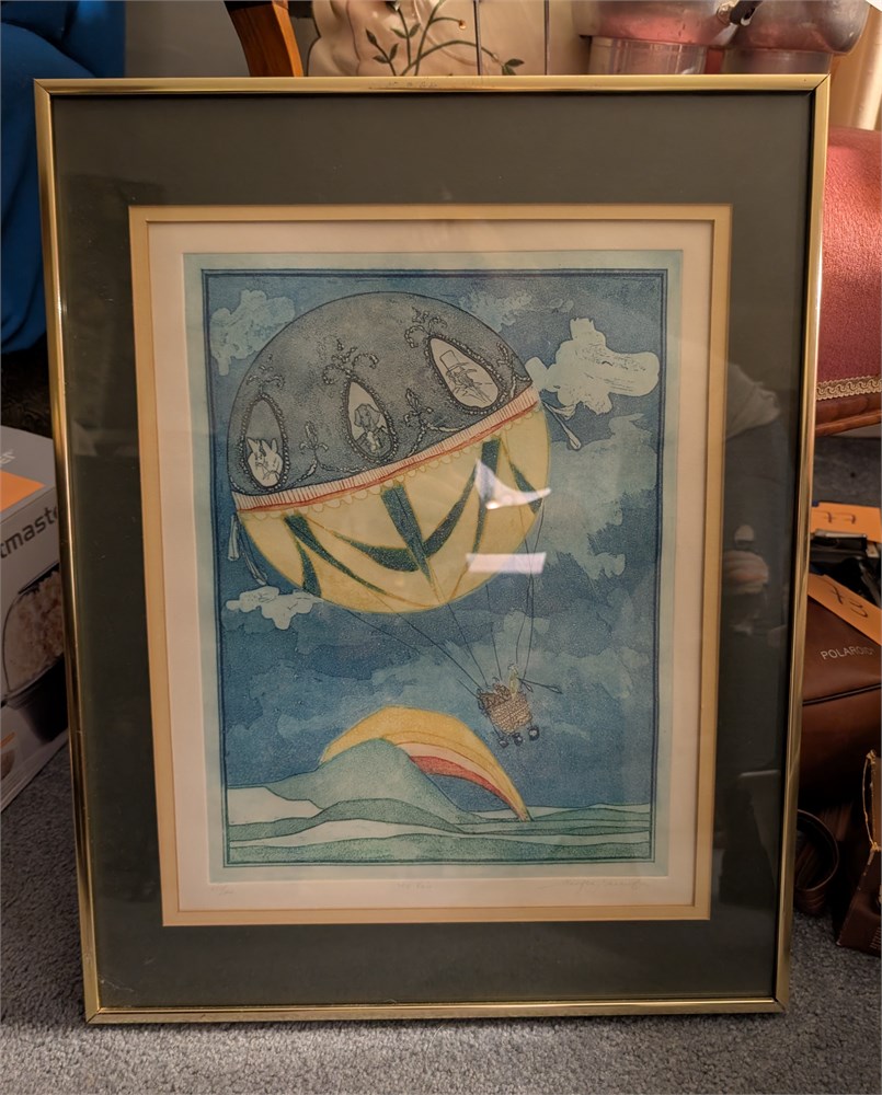 Great Finds Online Auctions - Vintage Framed Jennifer Berringer Pencil ...