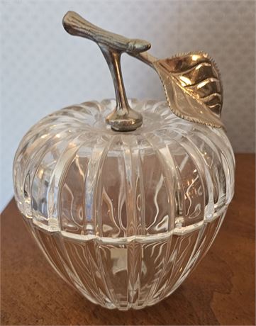 Great Finds Online Auctions - Lead Crystal Apple Candy Dish