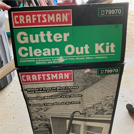 Great Finds Online Auctions - Craftsman Gutter Clean Out Kit